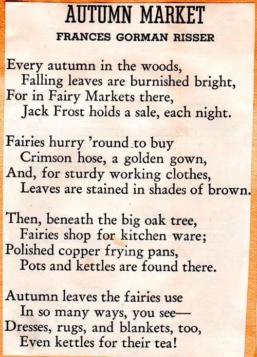 First Day Of Autumn Poem